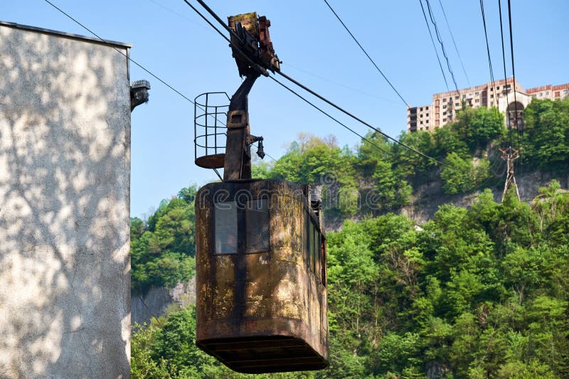 Old Cable Car Track stock photo. Image of mountain, nature - 171994038