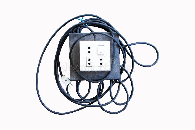 Old Cable Connector or Extension Plug Black for Power Board Equipped ...