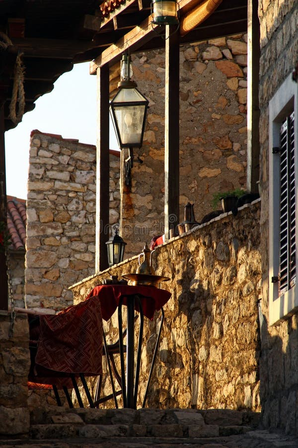 Old cafe stock image. Image of stone, house, cafe, montenegro - 26291823