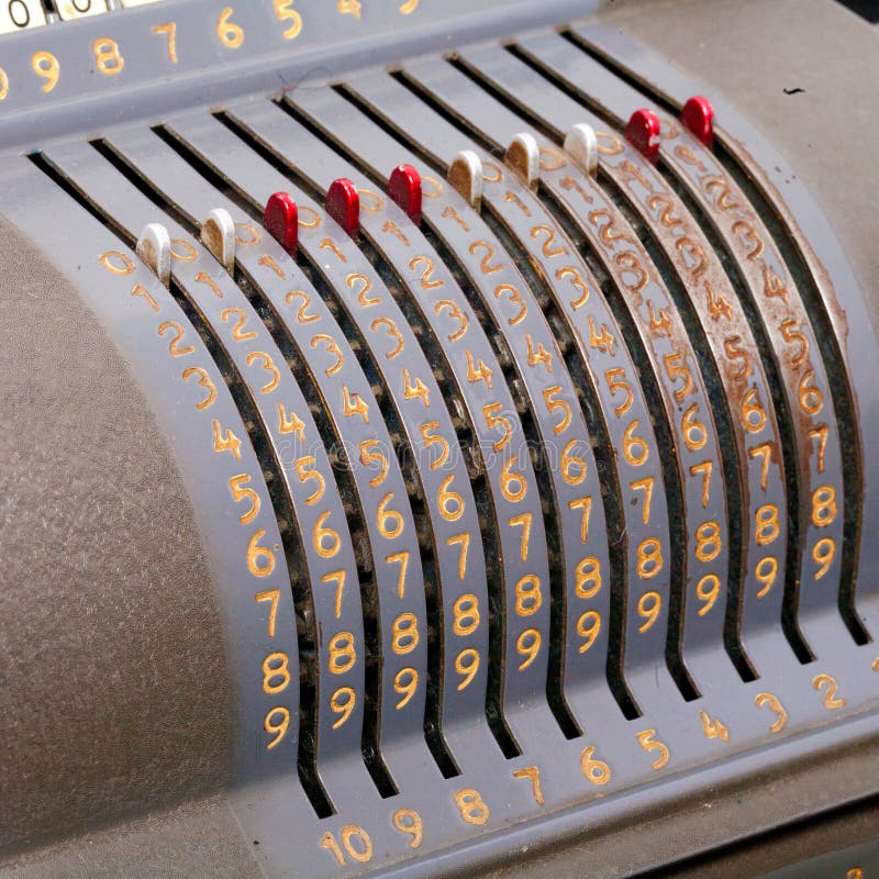 Old calculator stock image. Image of history, retro, finance - 20486571