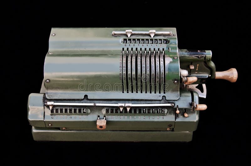 Old calculator stock photo. Image of business, balance - 23828274