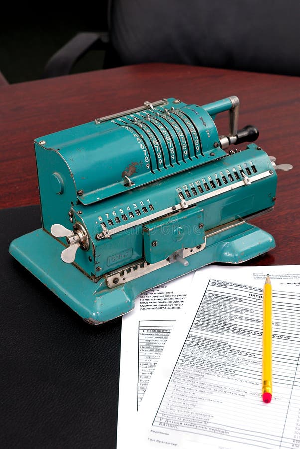 Old calculator stock image. Image of amount, euro, bill - 3051261