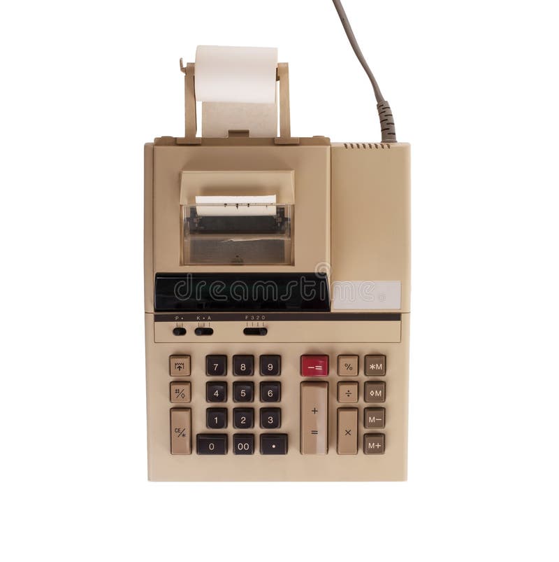 Old Calculator for Doing Office Related Work Stock Image - Image of ...