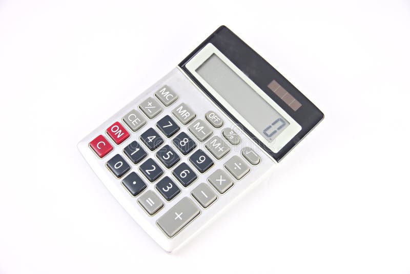 Red Pen,Calculator and Money Coins on the Business Graph. Stock Image ...