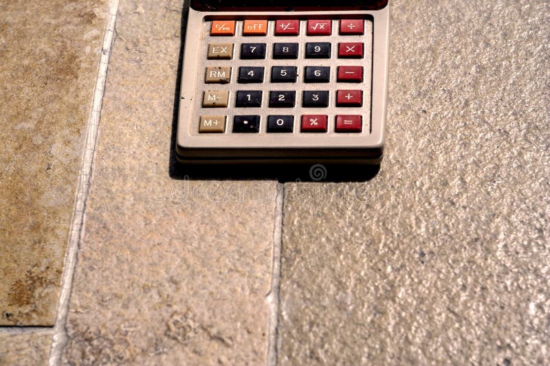 Old calculator stock photo. Image of font, calculator - 321916358