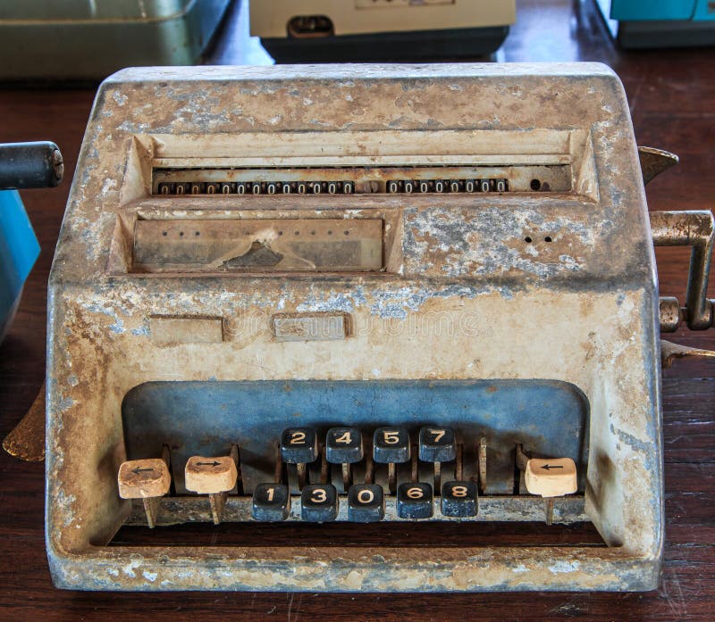 Old calculator stock image. Image of addition, accounting - 46835767