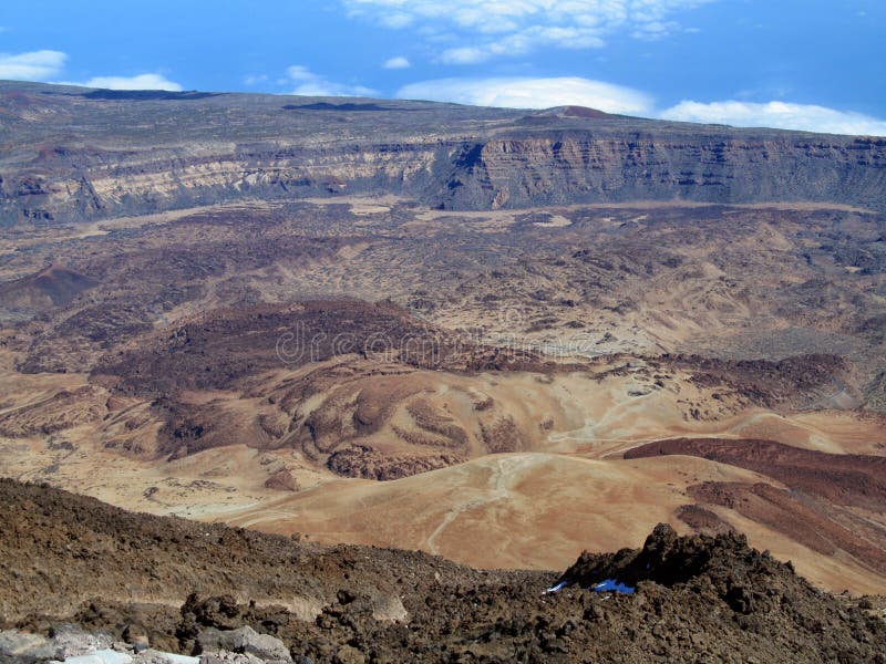 Old Caldera of Teide Volcano Stock Photo - Image of long, spain: 241331018