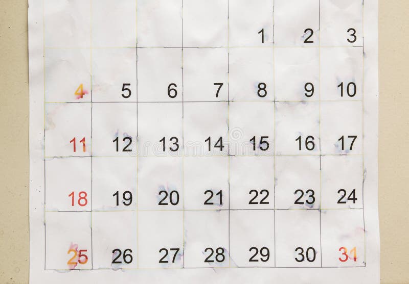 Old calendar paper stock photo. Image of vintage, paper - 32169424