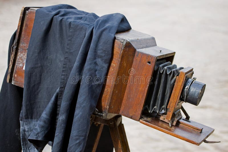 Old camera stock image. Image of lens, disk, wood, technology - 14054895
