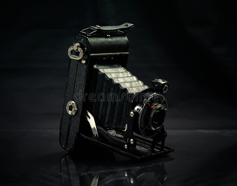 Old camera stock photo. Image of object, dark, photographer - 25689128