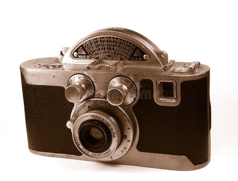 Vintage Camera, Black and White Stock Photo - Image of classic ...