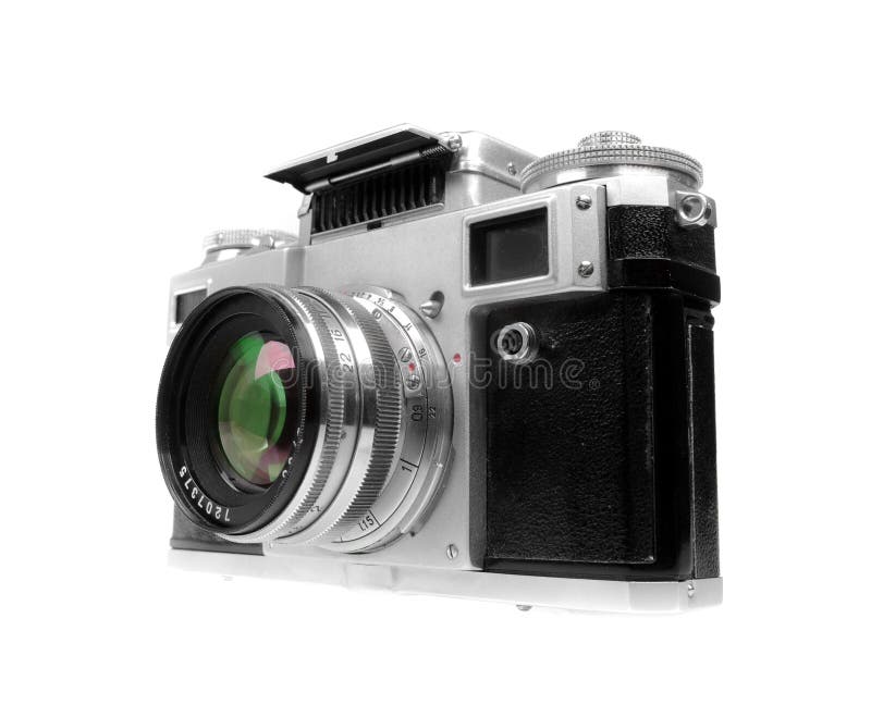 Old photo camera stock image. Image of fashioned, aperture - 6814007