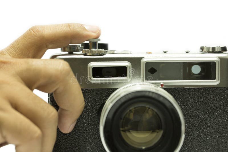 Old Camera and Empty Area for Text, Classic Film Camera of Photographer ...