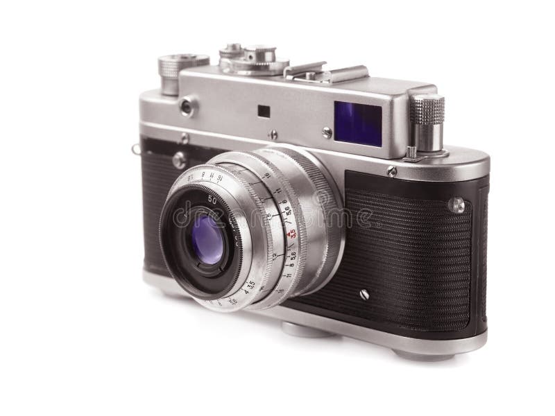 Old camera stock image. Image of black, isolated, culture - 50430279