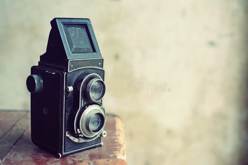 Old Camera with Retro Effect Stock Photo - Image of equipment ...