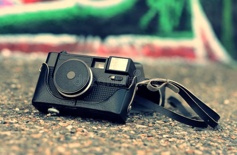 Old Camera with Retro Effect Stock Image - Image of suitcase, antique ...