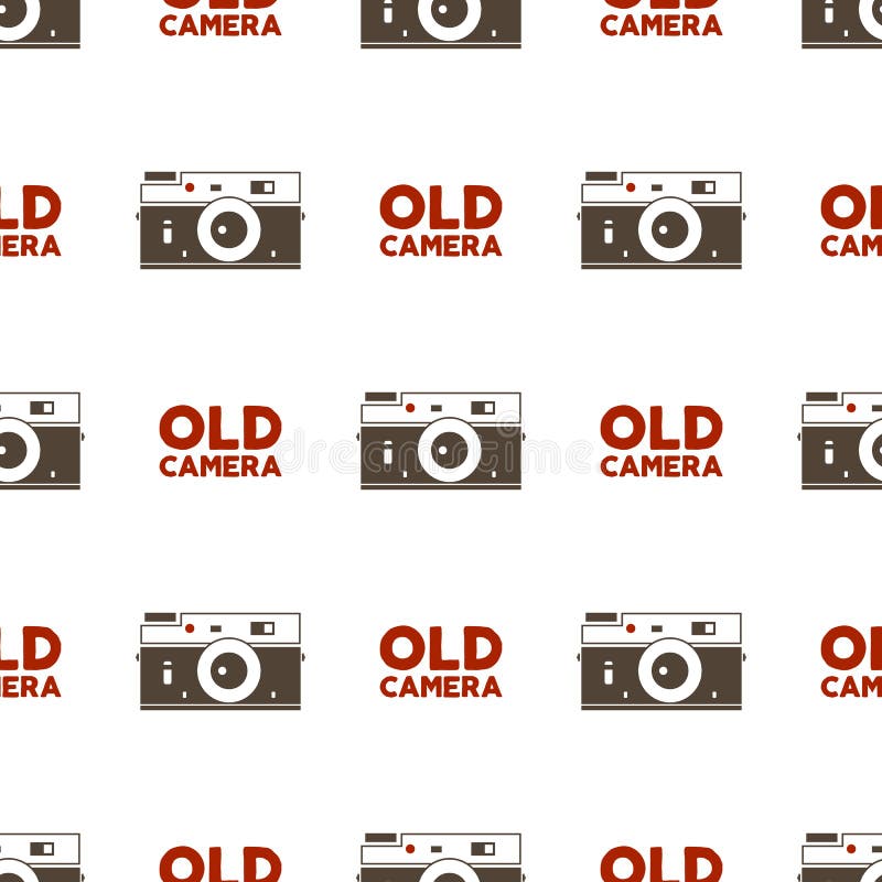 Old Camera Seamless Pattern. Vintage Photography Elements and ...