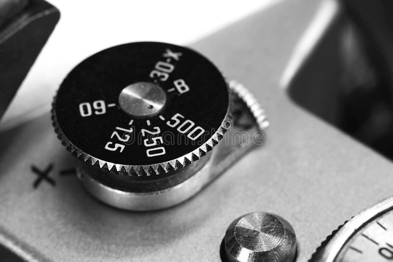 Old Camera Shutter Button Close Up Stock Photo - Image of release ...