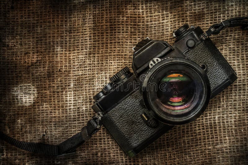 Old Camera Grunge Vintage Texture Stock Image - Image of jute ...