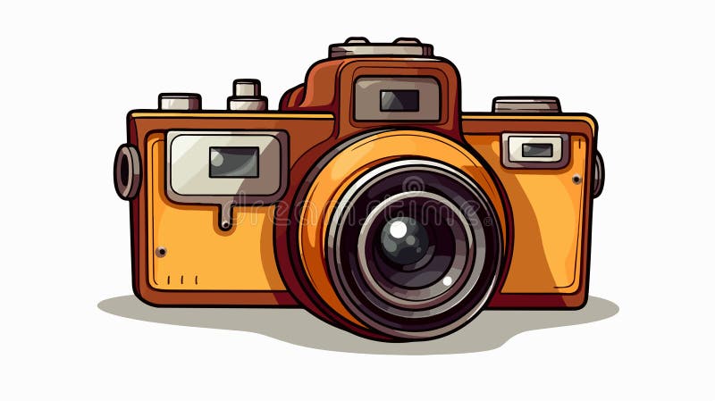 Old Camera Vector Illustration Cartoon Vector Stock Illustration ...