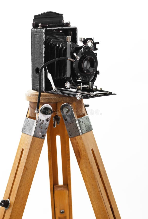 Old camera stock image. Image of planks, leather, concept - 92078685