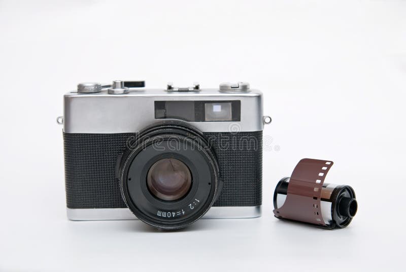 Old cameras and film stock image. Image of aperture, photographic ...
