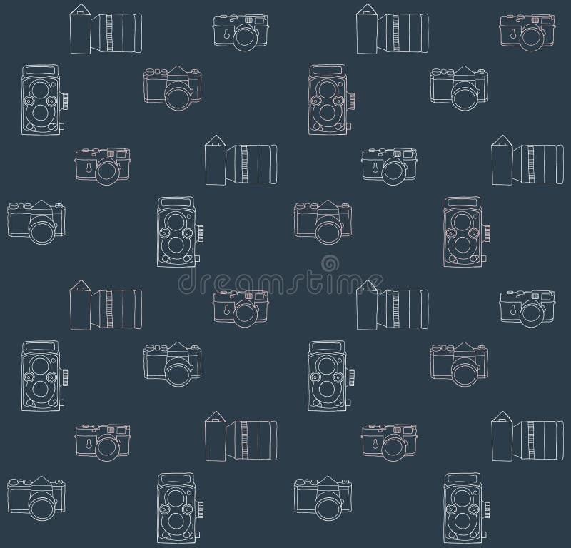 Analog Vintage Cameras Stock Illustrations – 99 Analog Vintage Cameras ...