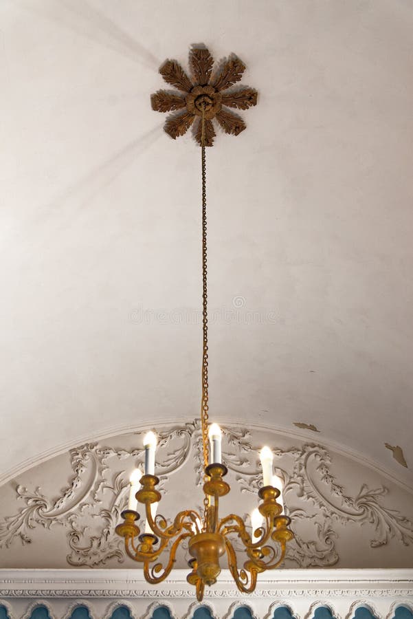 Old Candelabre Inside Castle of St Michael Mount - Cornwall, England ...