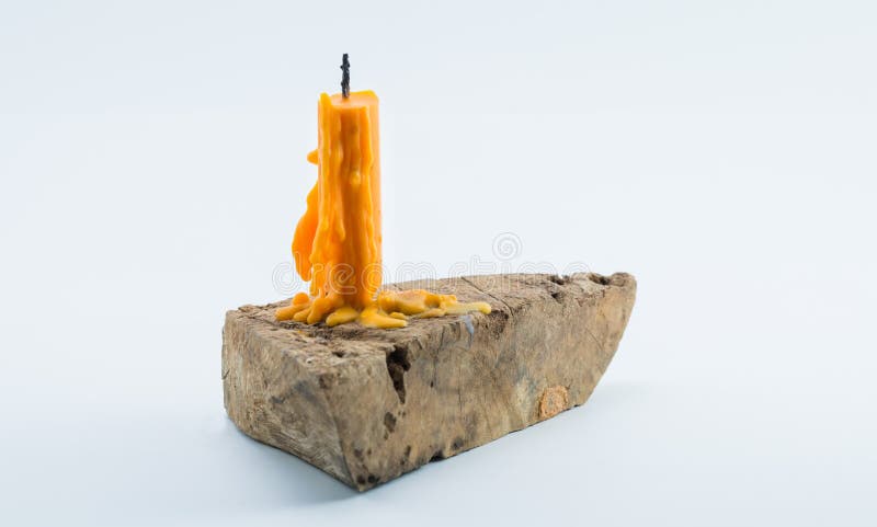 Old candle stock photo. Image of flicker, single, heat - 81688718