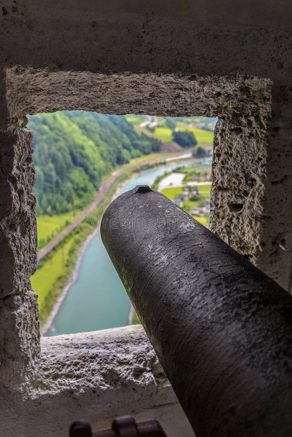 Cannon in the window stock image. Image of tripoli, architecture - 24142453