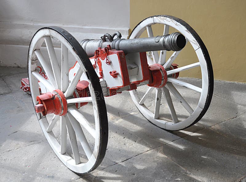 Old weapon and army cannon stock image. Image of safety - 212972725