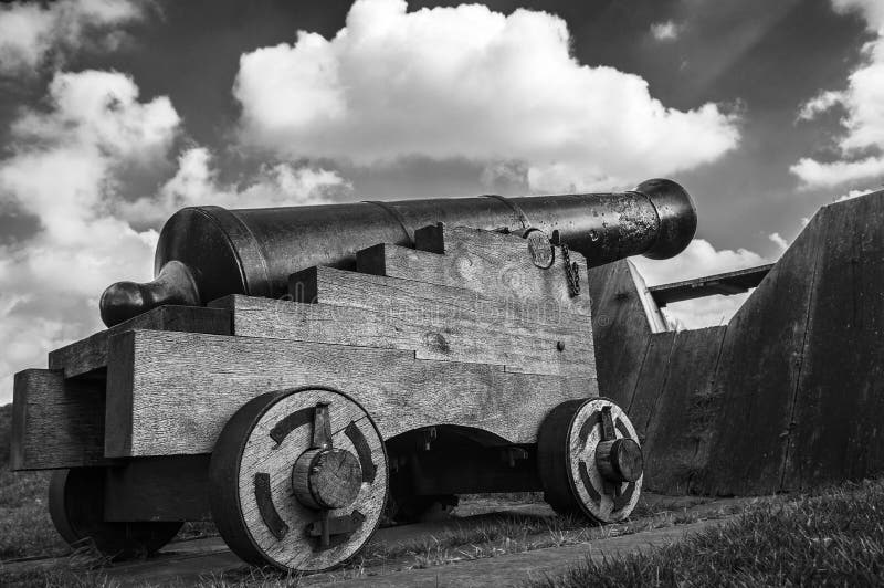 Old Canon stock image. Image of bomb, weapon, netherlands - 40642807