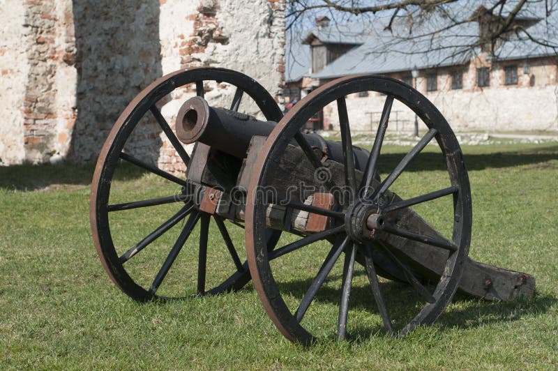 Old Canon on the Medieval Castle Stock Image - Image of concepts, force ...