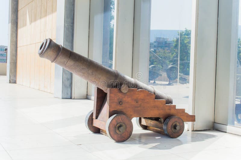 Old canon stock photo. Image of glass, metal, canon, ancient - 43673532