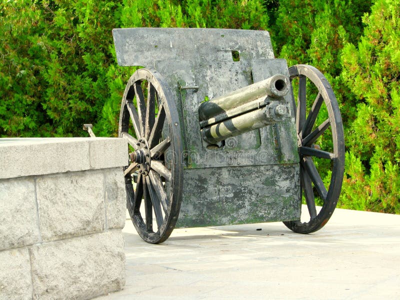 Old canon stock image. Image of fashioned, garden, ground - 45060909