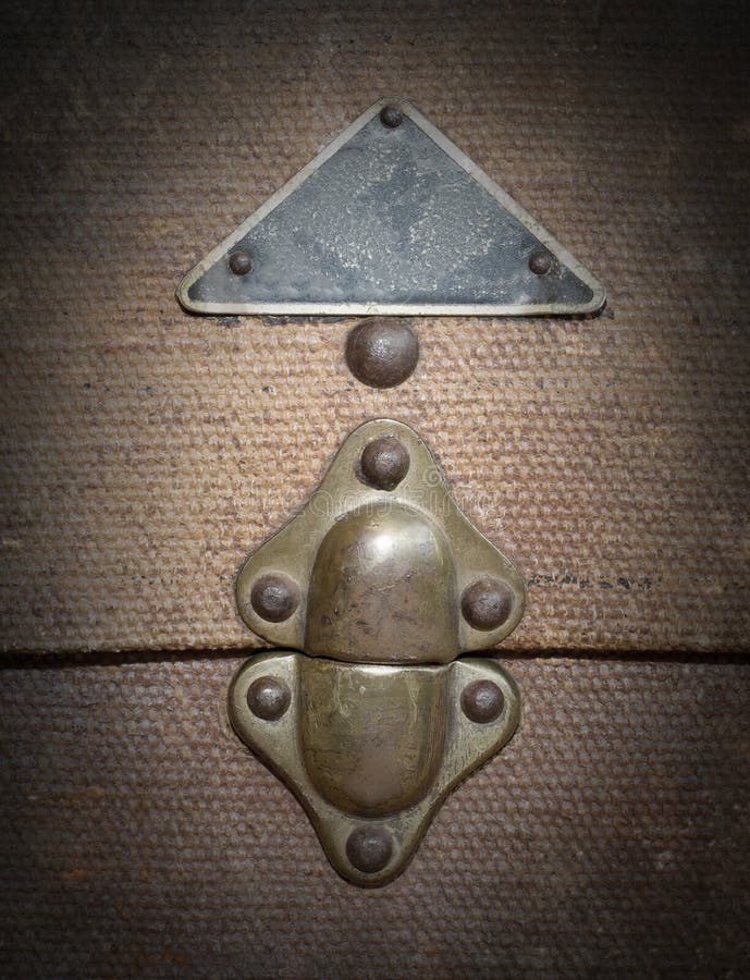 Old Canvas Trunk Lock Close Up Stock Photo - Image of iron, antique ...