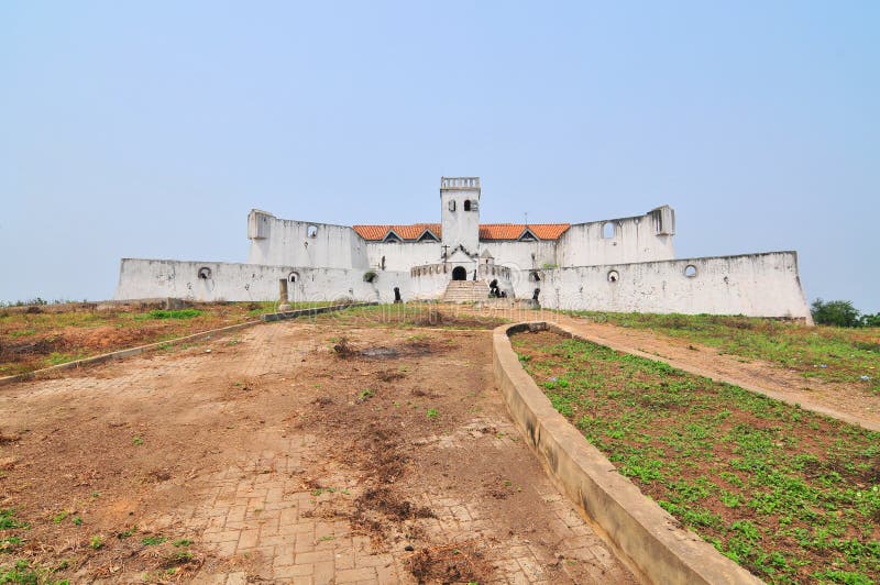 Cape Coast Castle or Carolusborg in Ghana Stock Image - Image of wall ...
