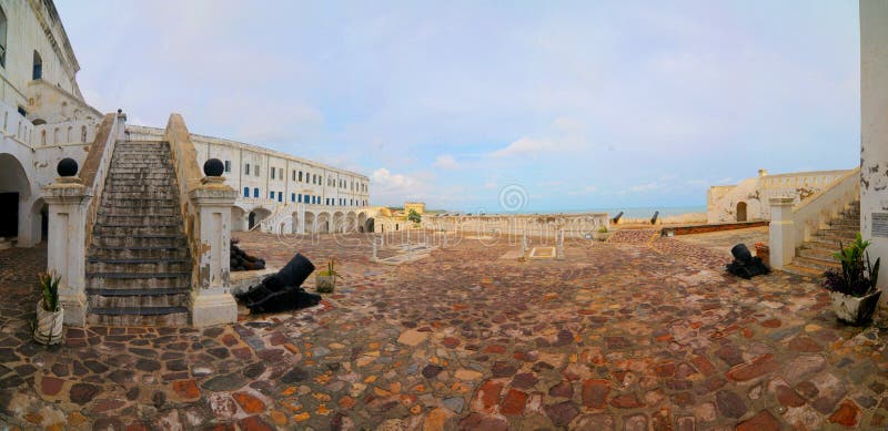 Cape Coast Castle or Carolusborg in Ghana Stock Photo - Image of ...