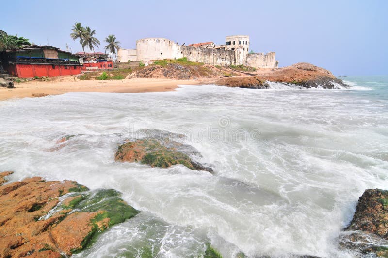 Cape Coast Castle or Carolusborg in Ghana Stock Photo - Image of ...