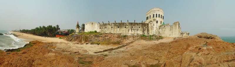 Cape Coast Castle or Carolusborg in Ghana Stock Photo - Image of ...