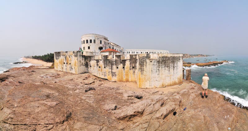 Cape Coast Castle or Carolusborg in Ghana Stock Photo - Image of ...