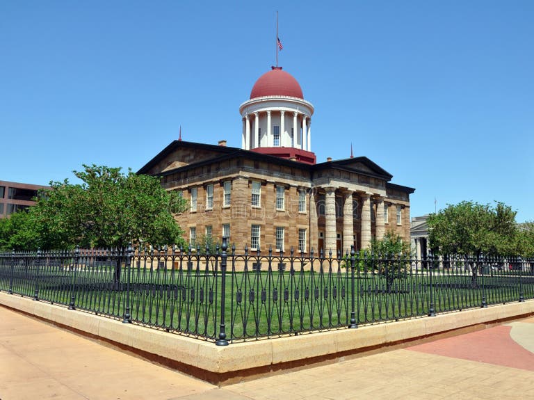Old Capitol Building, Springfield, IL Stock Image - Image of ...