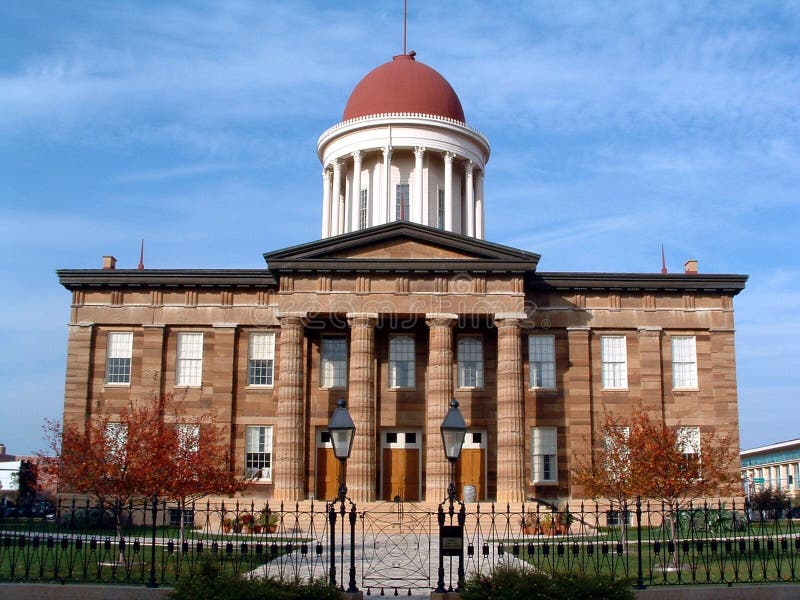 Old Capitol Building, Springfield, Ill Stock Image - Image of ...