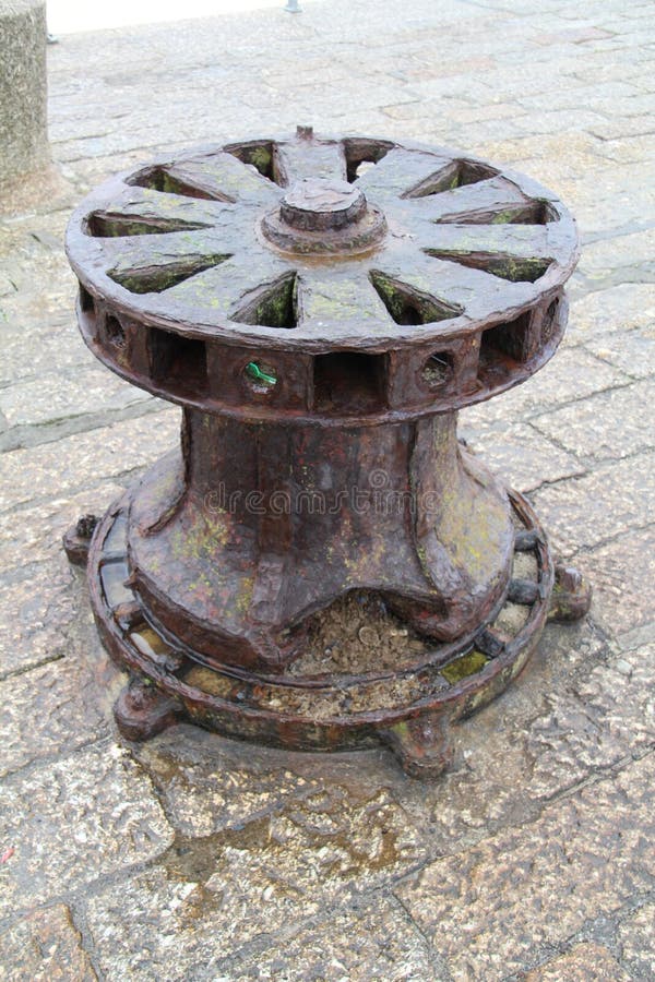 Rusty Capstan stock photo. Image of harbour, ship, mooring - 921546