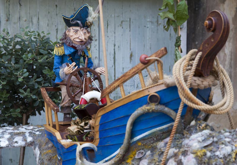 Old Captain and his boat stock image. Image of focus - 45642923