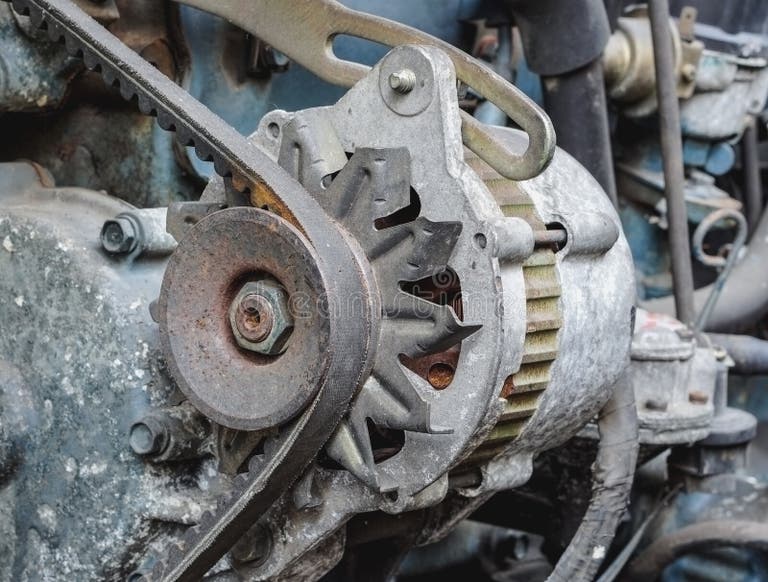 Old car alternator stock image. Image of device, generator - 68865277