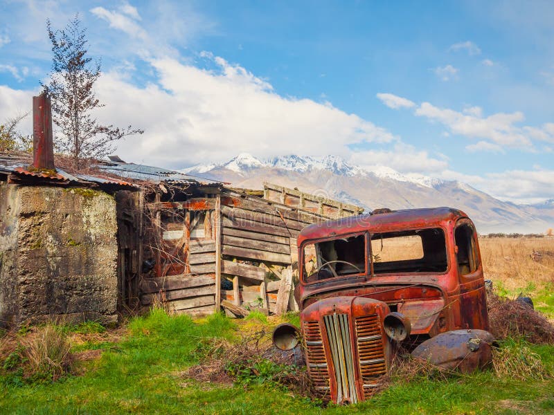 Old car behind a shack stock image. Image of truck, shack - 82276029
