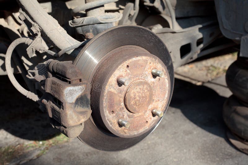 Old car brakes stock image. Image of junk, obsolete, bolts - 26001567