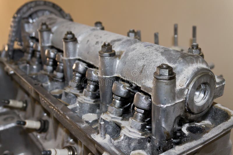Old car engine stock image. Image of clean, automotive - 23260999
