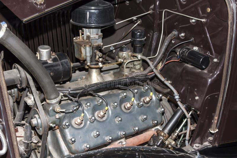 Old car engine stock photo. Image of repairing, safety - 40378516
